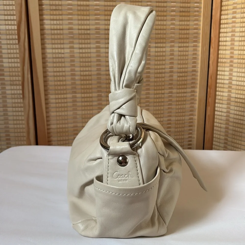 Coach | Bags | Coach 3442 Cream Chunky Hobo Bag Vtg | Poshmark